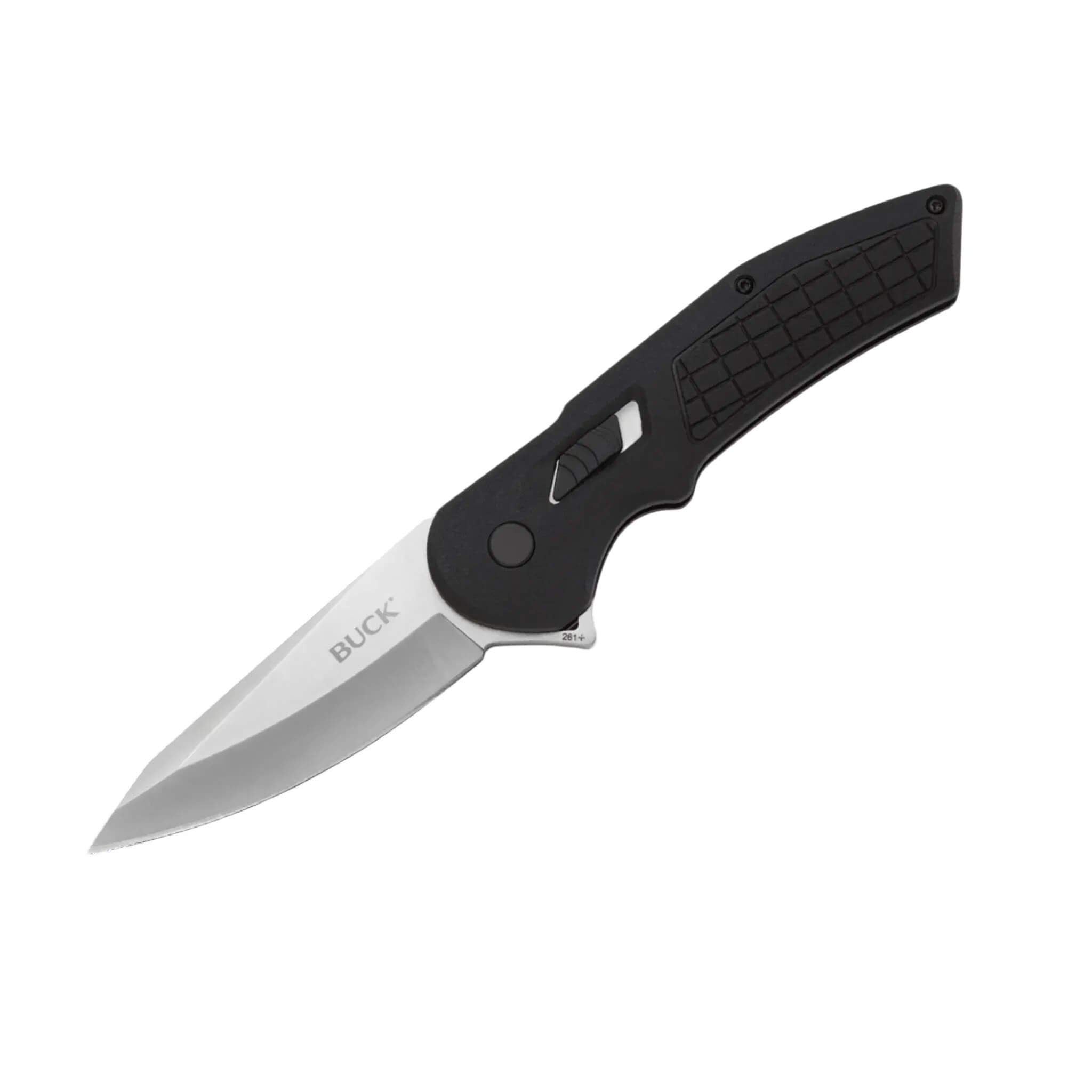 Buck Hexam 3-1/3in. Drop Point Blade Folding Pocket Knife Black – Holt ...