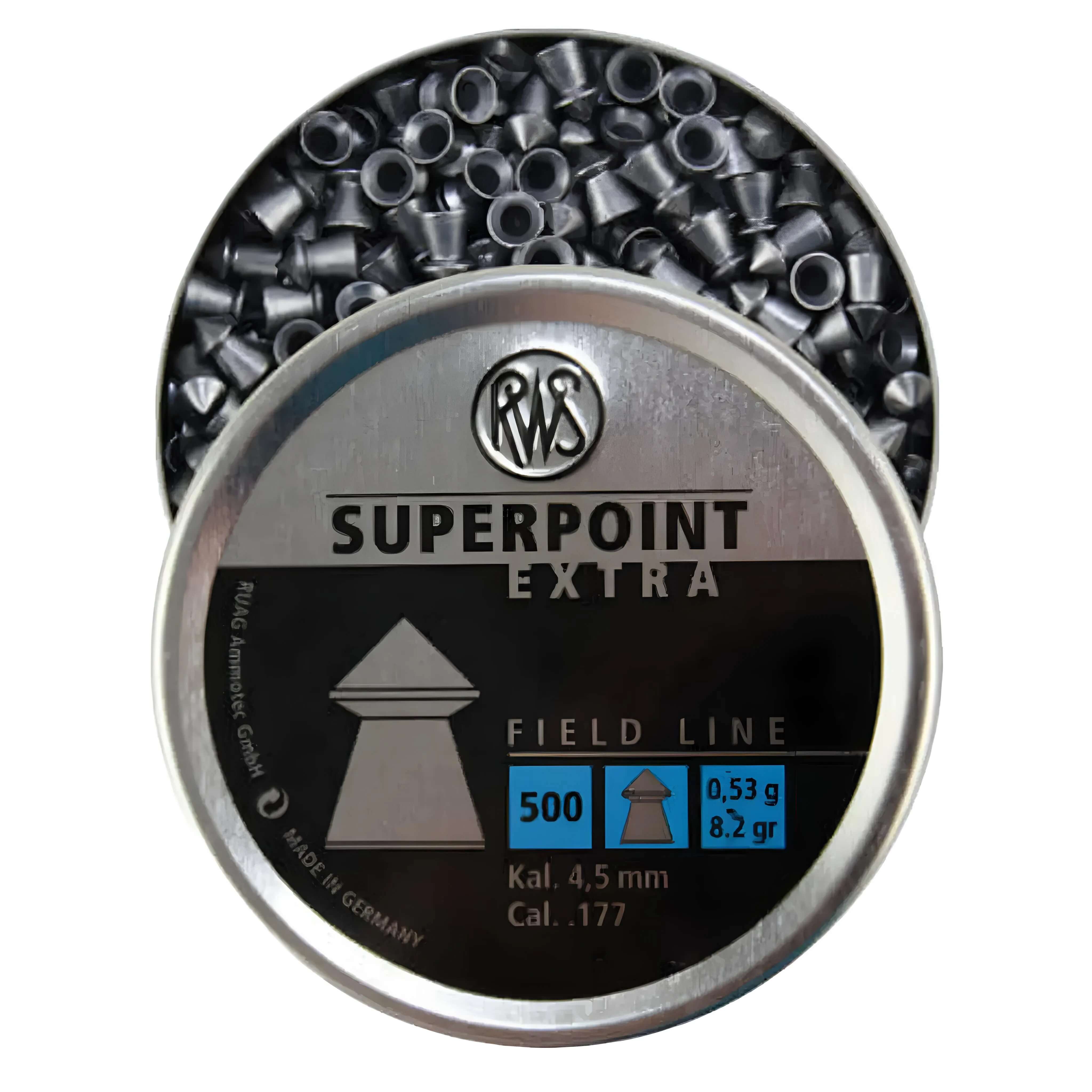 RWS Superpoint Extra Pointed .177Cal 8.2gr Air Rifle Pellets – Holt's ...