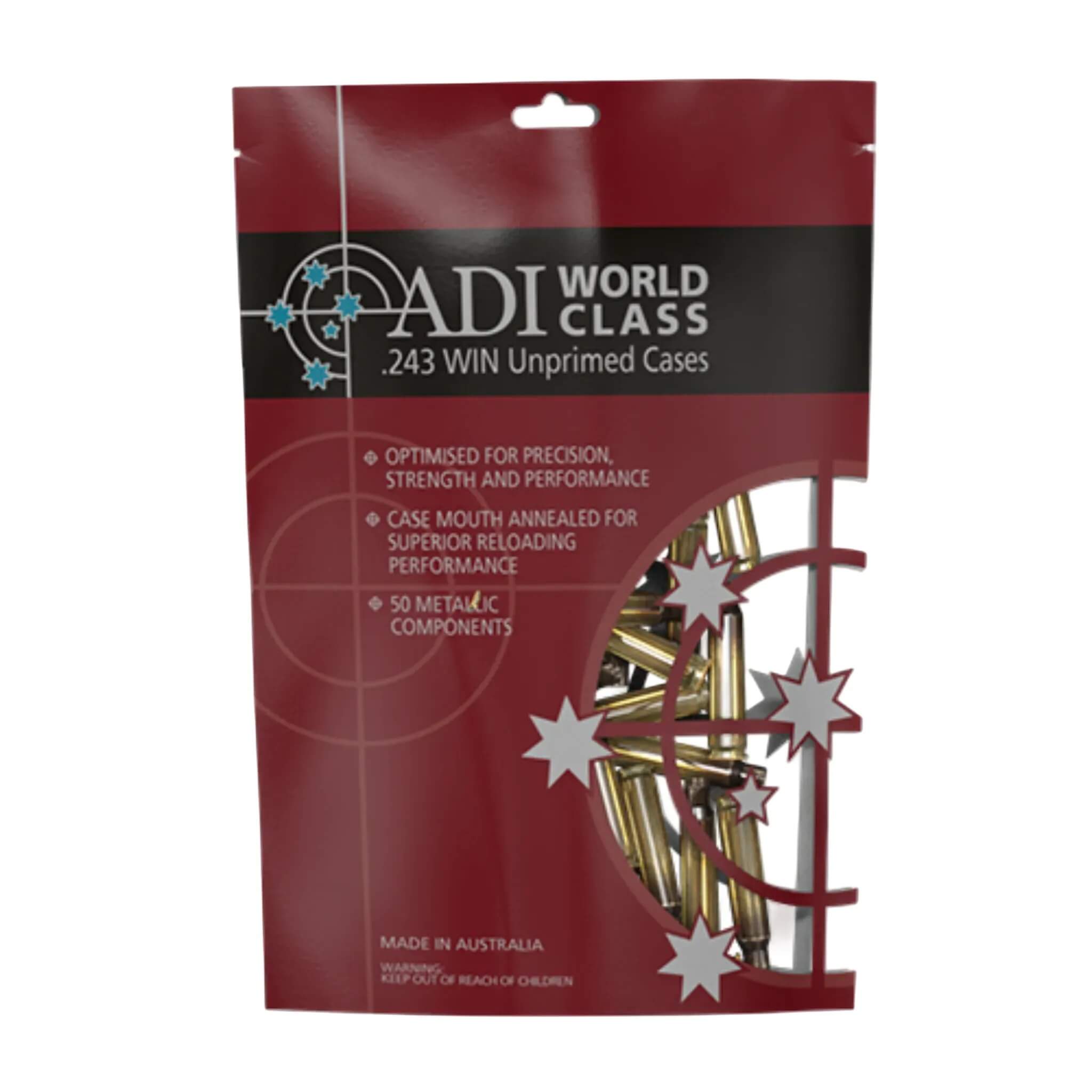 ADI Unprimed Brass - 243Win – Holt's Gun Shop