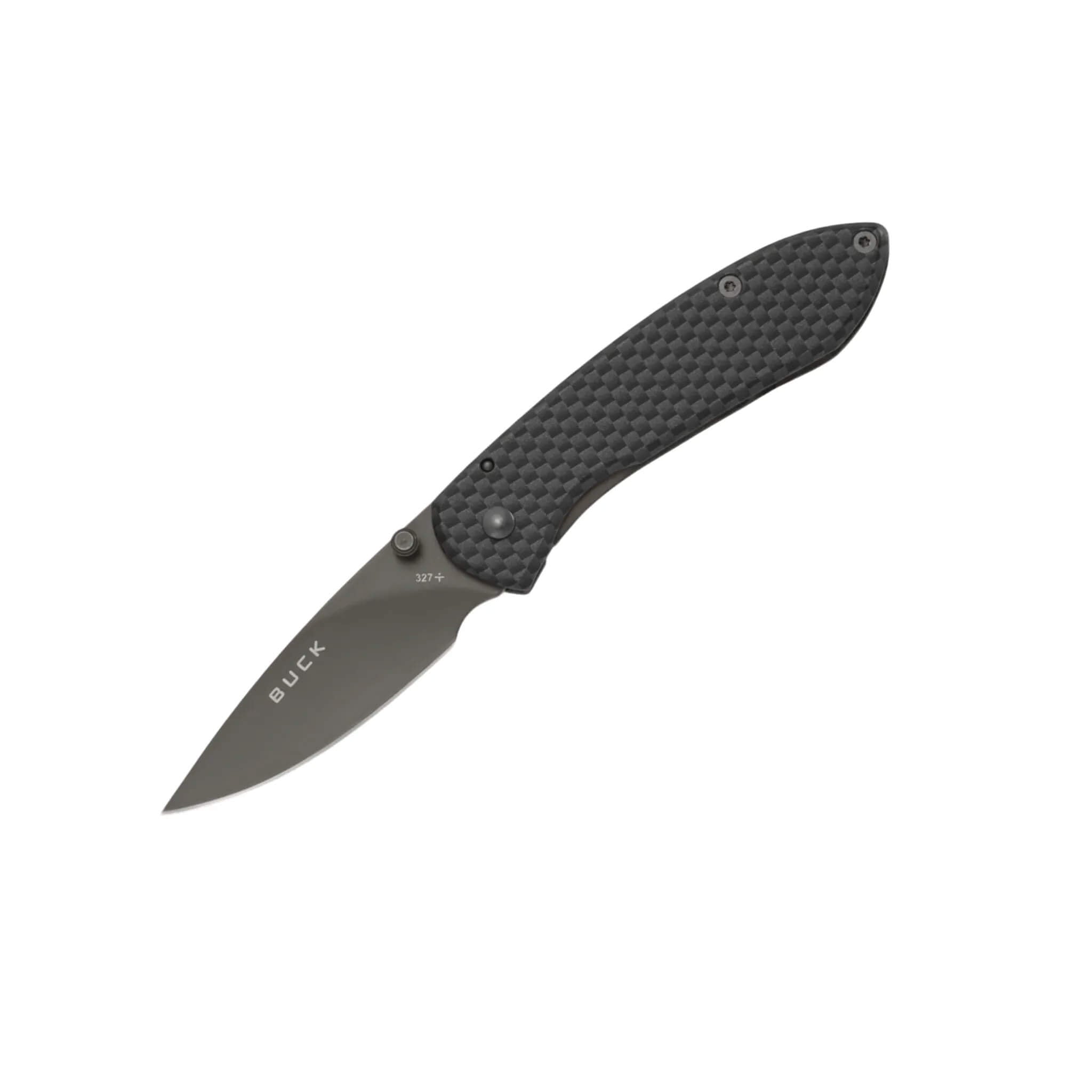 Buck Nobleman Carbon Fiber 2-5/8" Blade Folding Pocket Knife With Clip ...