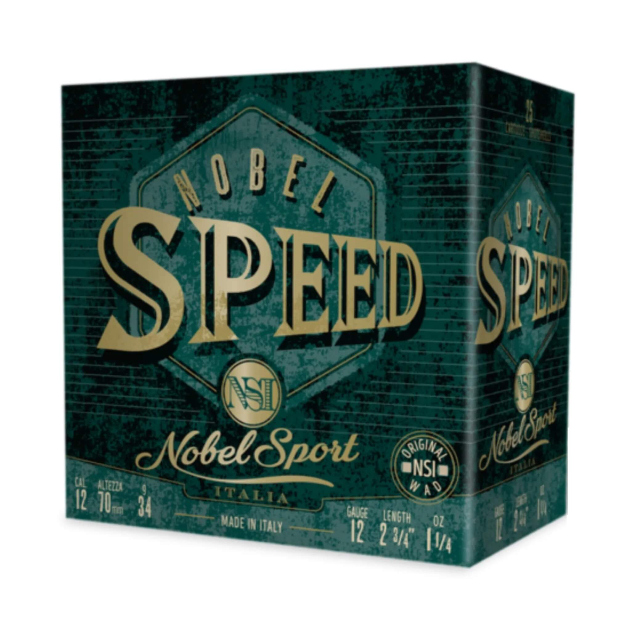 NSI Nobel Speed 12Ga 34Gram Lead 4s Field Load 2-3/4in. 1345fps Ammo ...
